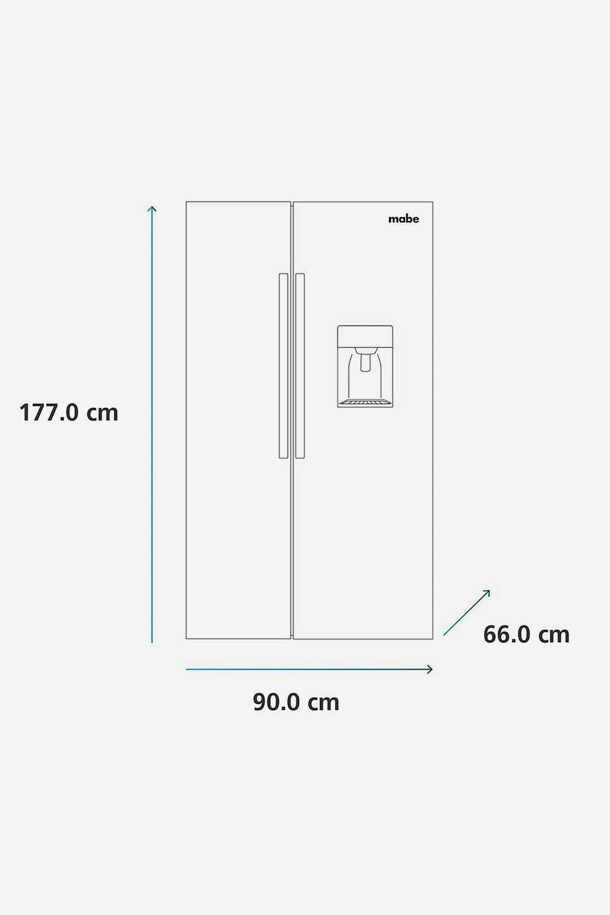 Refrigeradora Side by Side Mabe MSE521QMLSS0 518 Litros | Deprati ...