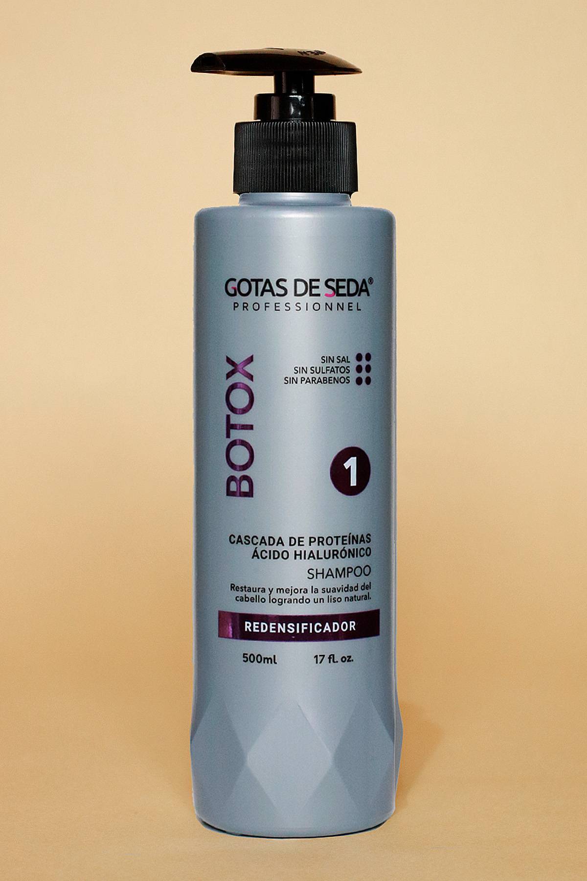 Shampoo Botox Redensificador Gotas de Seda 500ml | Deprati Tienda Online
