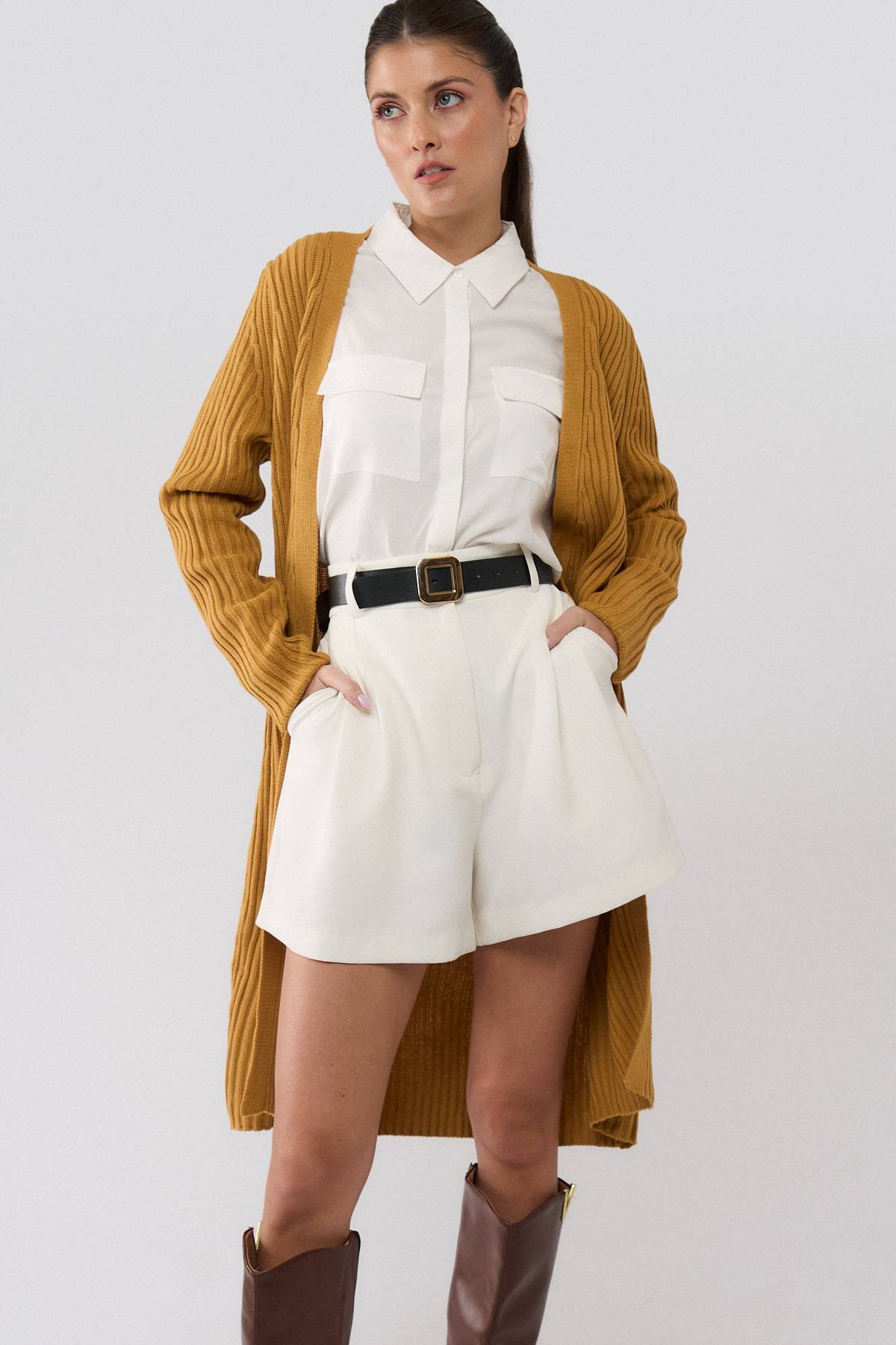 Cárdigan Largo Abierto Look Express | De Prati Tienda Online