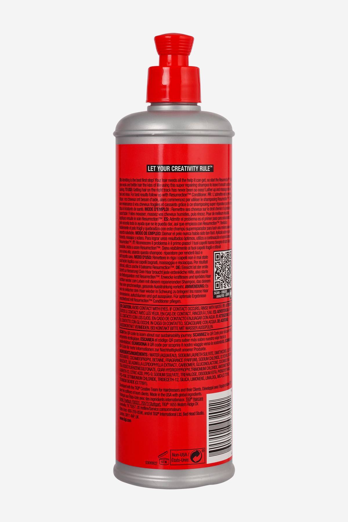Shampoo Resurrection Tigi 400 ml | Deprati Tienda Online