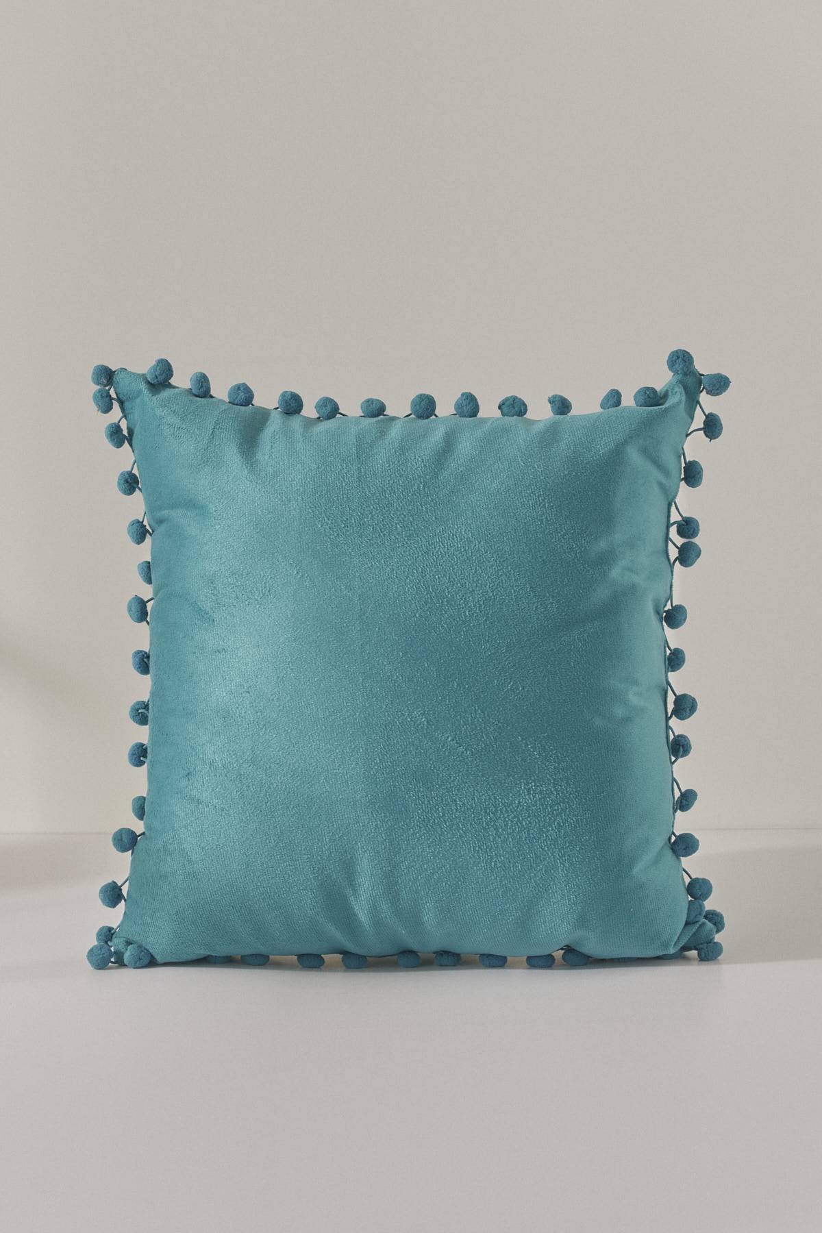 Cojín Turquesa con Borla Deconova | De Prati Tienda Online
