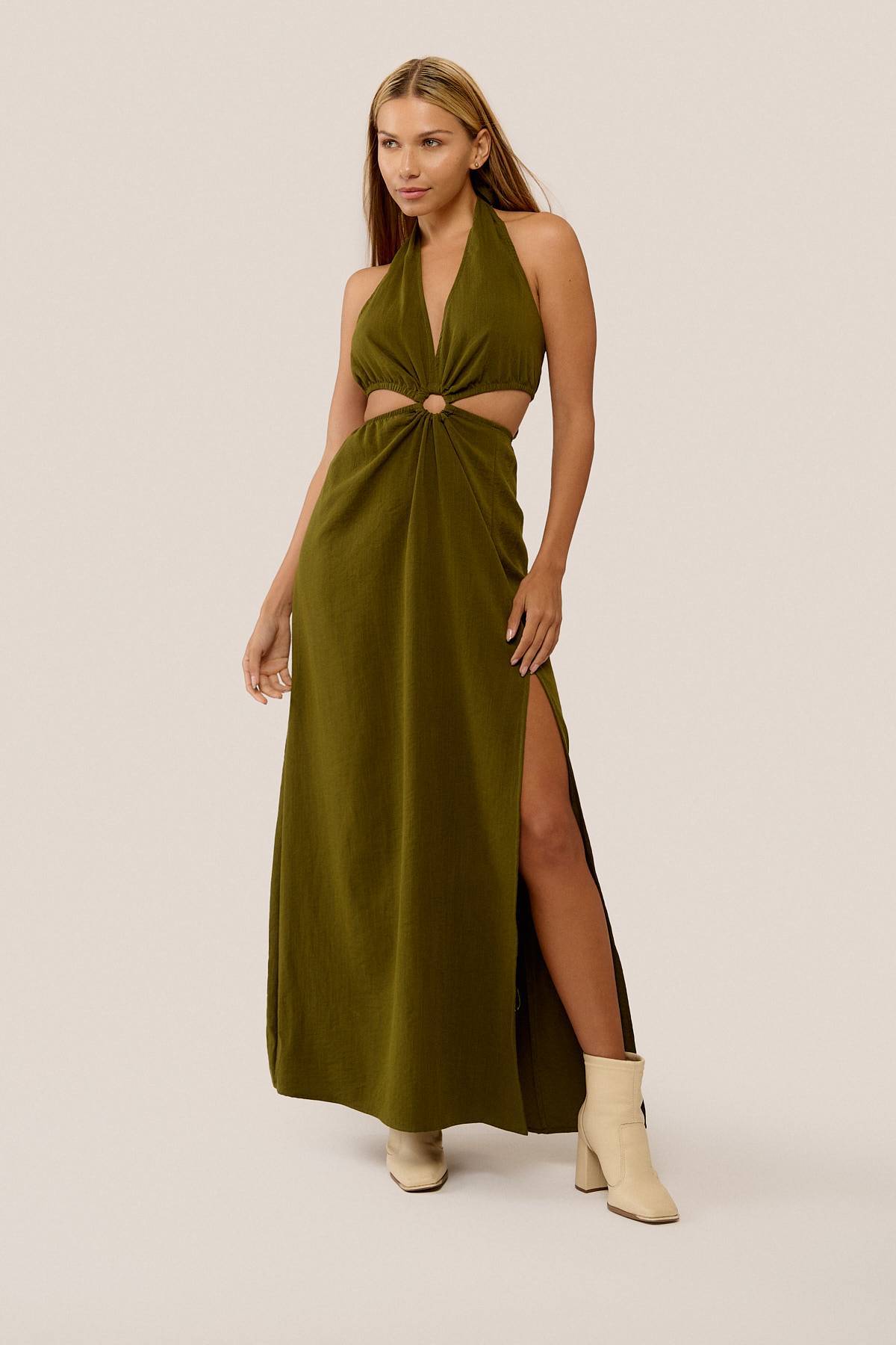 Vestido Halter Cut Out H&O | De Prati Tienda Online