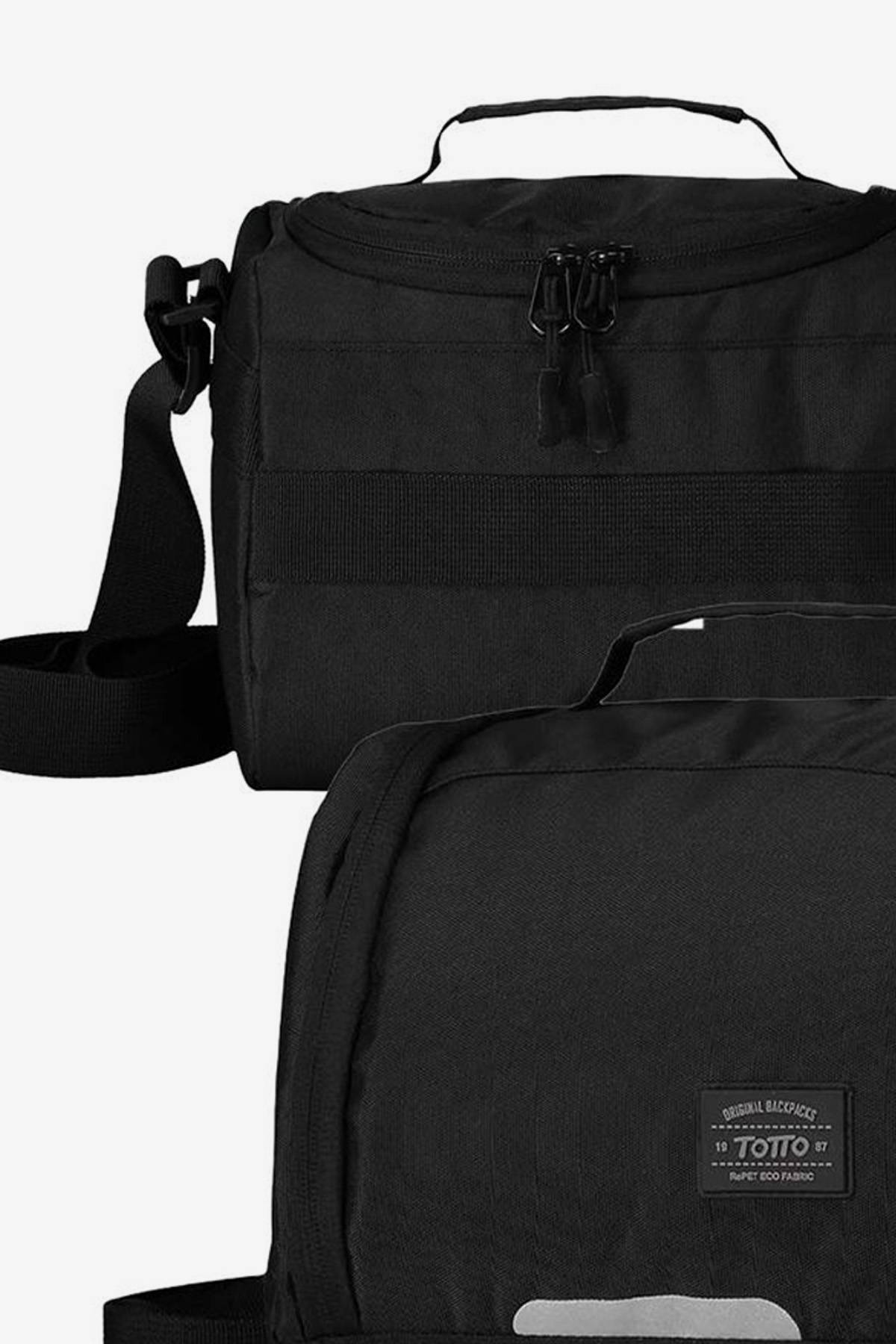 Lonchera Grafito Negra Totto | Deprati Tienda Online