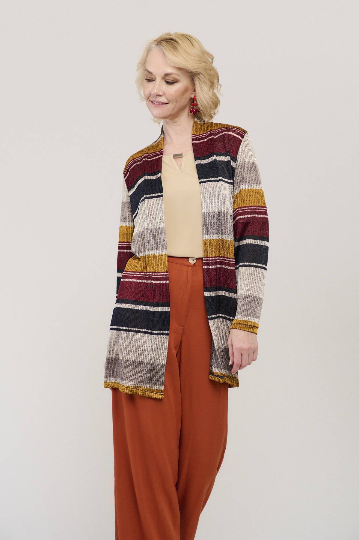 Cárdigan a Rayas Amanda | De Prati Tienda Online