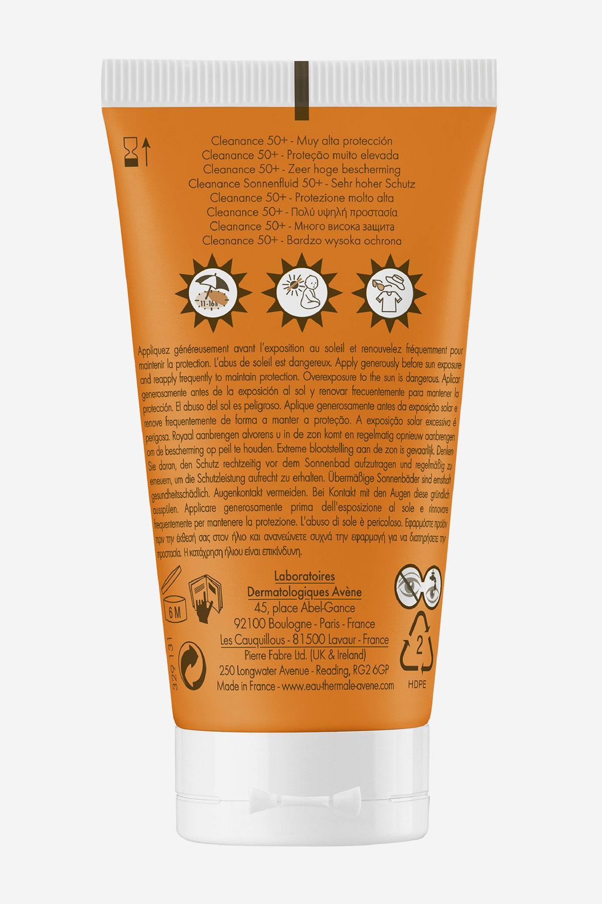 Potector Solar SPF50 Piel Grasa Cleanance Avène 50 ml | Deprati Tienda ...