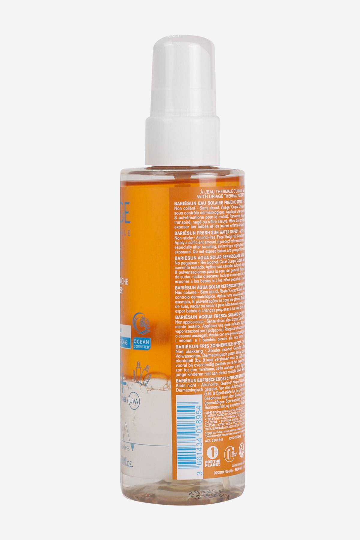 Protector Agua Solar Bifásico en Spray Bariésun SPF50+ Uriage 200 ml | Deprati Tienda Online