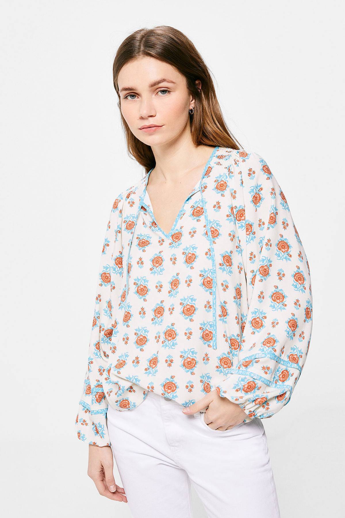 Blusa Estampada Springfield | De Prati Tienda Online