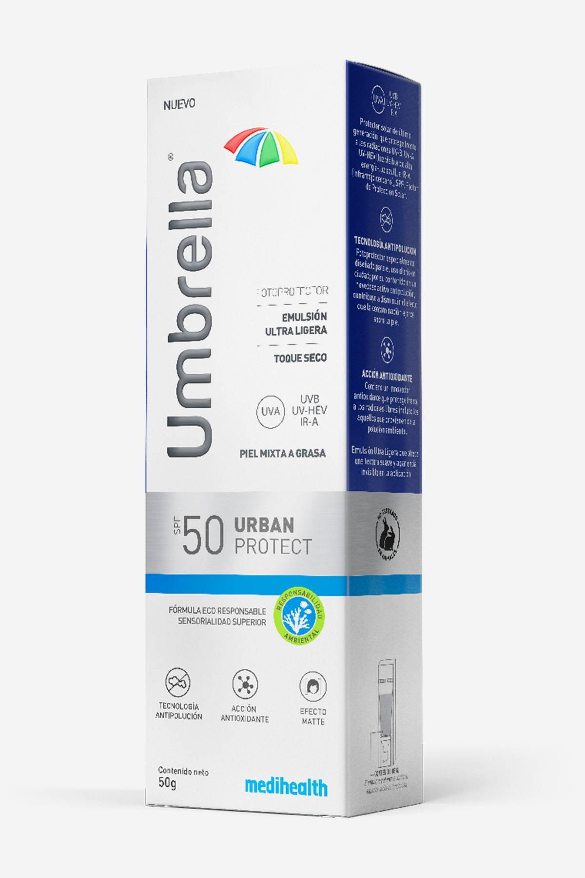 Protector Solar Urban Protect SPF 50 Umbrella 50 g | Deprati Tienda Online