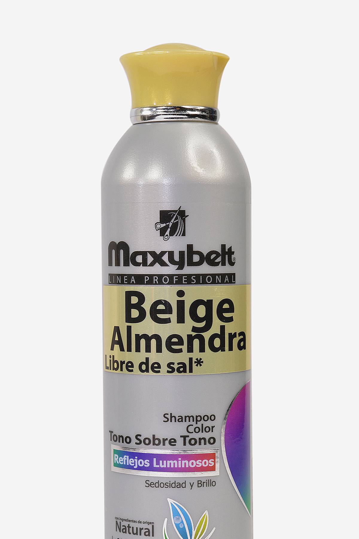 Shampoo tono beige almendra Maxybelt 200ml | Deprati Tienda Online
