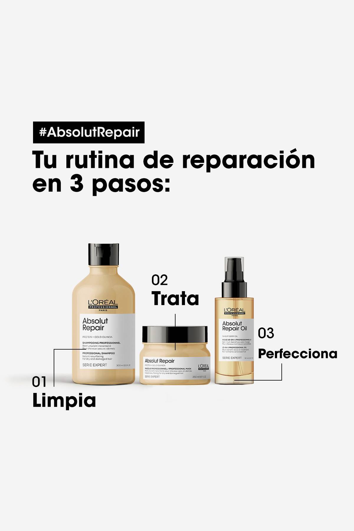 Shampoo Absolut Repair L'Oréal Professionnel 300 ml | Deprati Tienda Online
