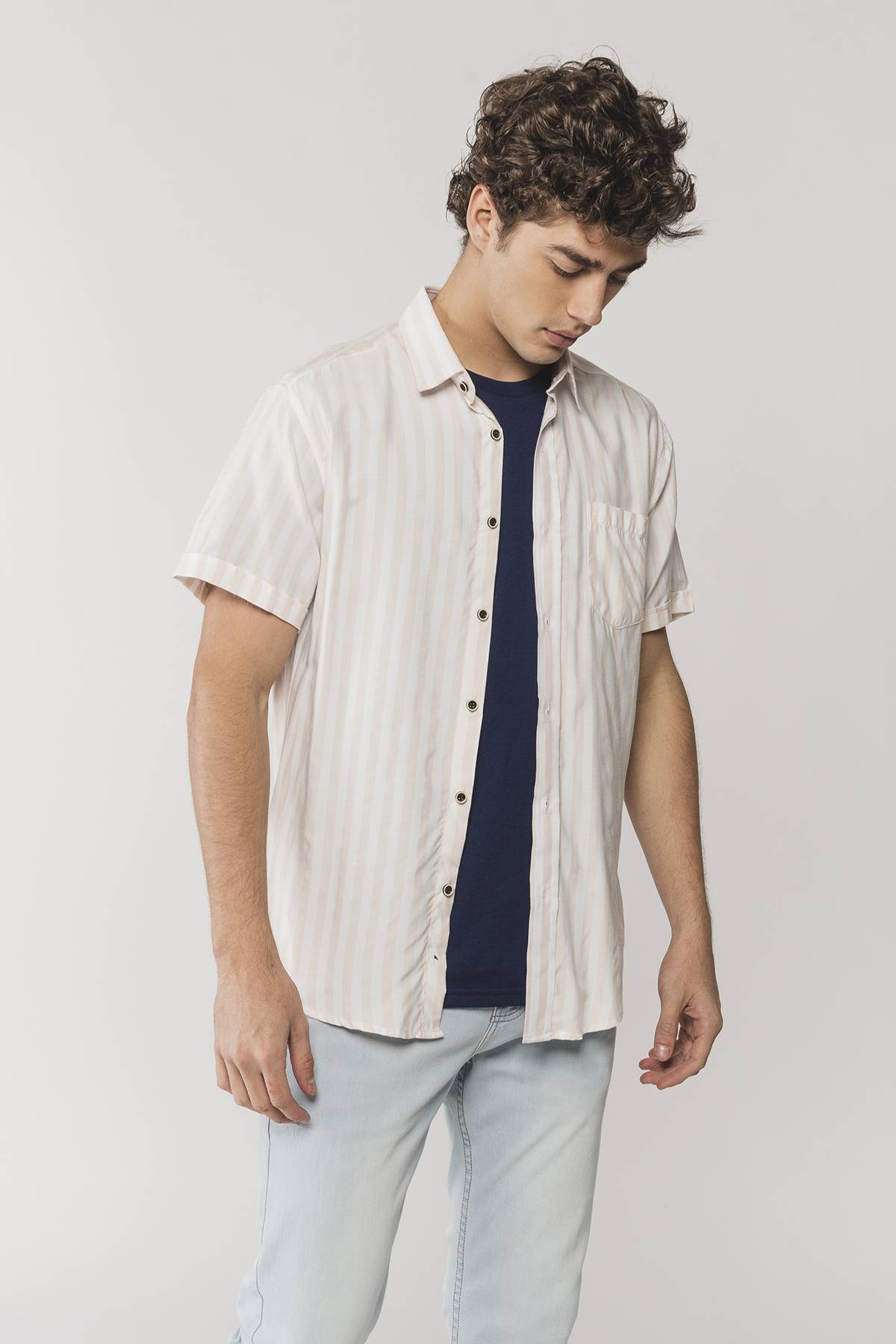 Camisa Custom Manga Corta Algodón H&O | De Prati Tienda Online