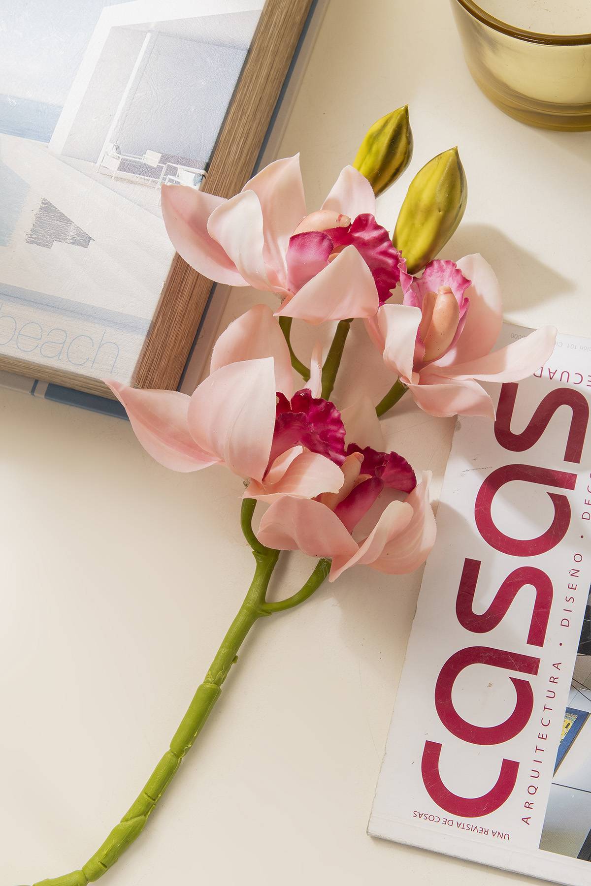Flor Artificial Rosada | Deprati Tienda Online