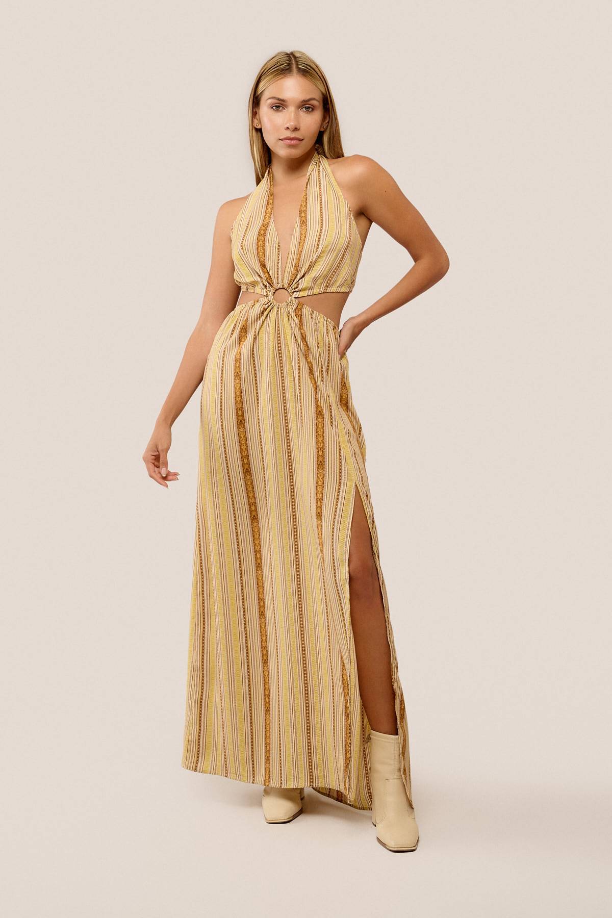 Vestido Halter Cut Out H&O | De Prati Tienda Online