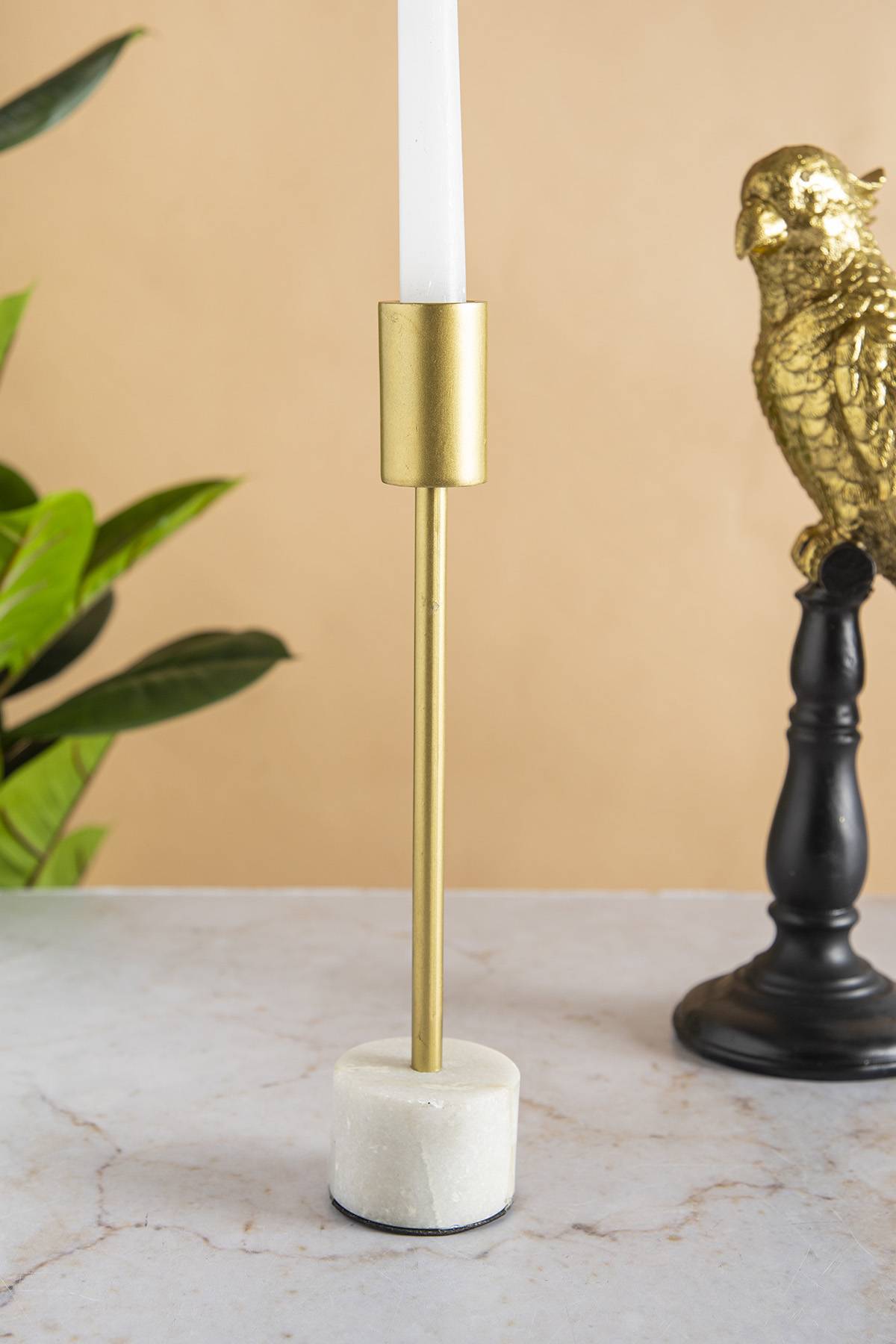 Candelabro Dorado Atmosphere 27cm | Deprati Tienda Online